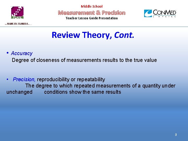 Middle School Measurement Precision Teacher Lesson Guide Presentation