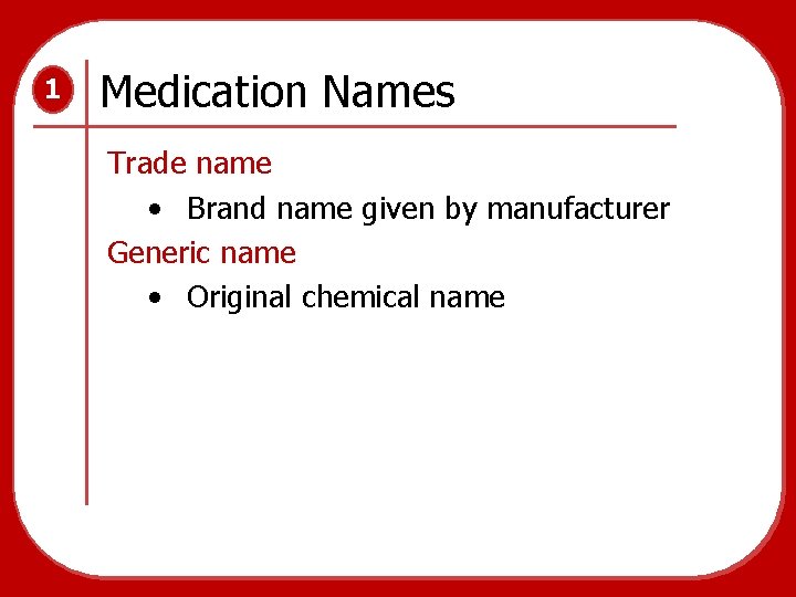 SeattleKing County EMTB Class Topics 1 Pharmacology Chapter