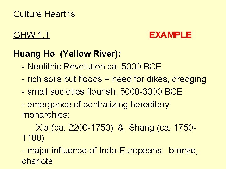 Culture Hearths World Religions Steven A Stofferahn Department