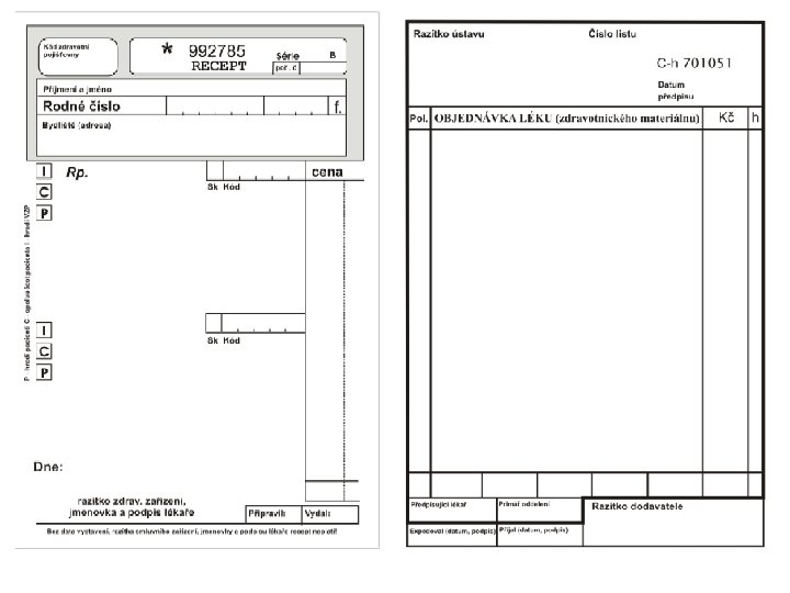 Obecn zklady receptury HVLP IVLP Recept jako zdravotnick