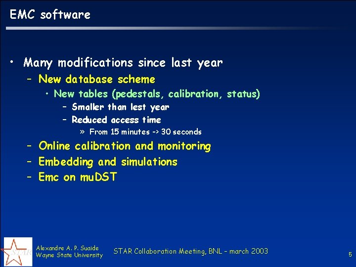 EMC Update Update on EMC Hardware installed and