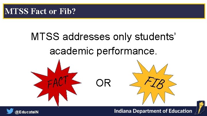 MultiTiered System of Supports MTSS 101 Christy Berger