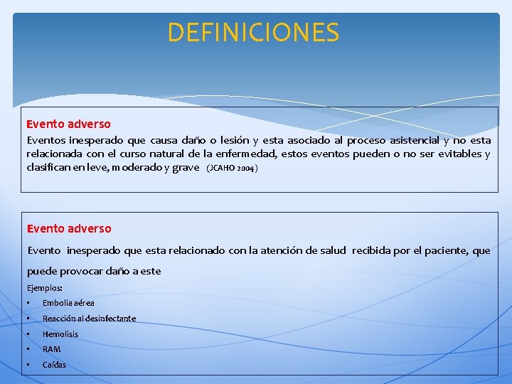Programa de Vigilancia Eventos Adversos Anlisis reacciones adversas