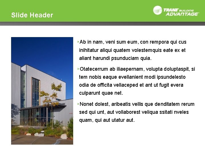 Trane Building Advantage January 16 2015 Trane Building
