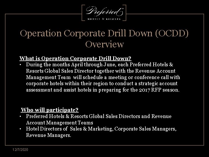 2017 Operation Corporate Drill Down OCDD 1272020 Operation