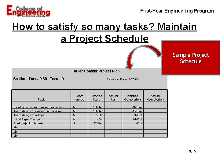 FirstYear Engineering Program ENGR 1182 01 Roller Coaster