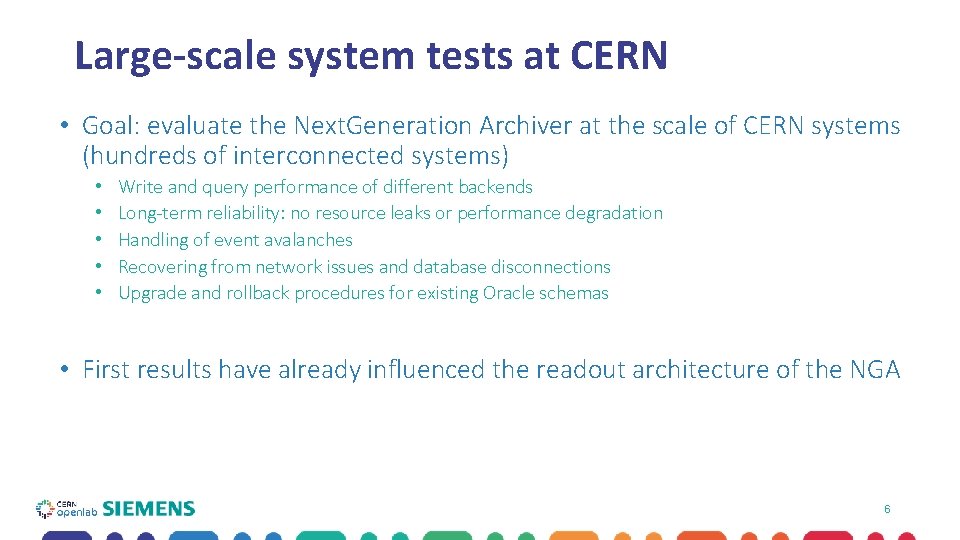 SCADA Evolution and Data Analytics CERN openlab Technical