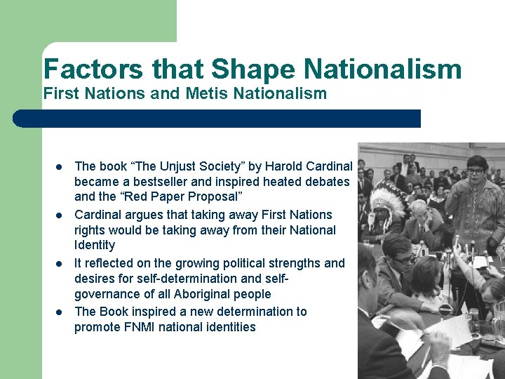 Factors that Shape Nationalism First Nations and Metis