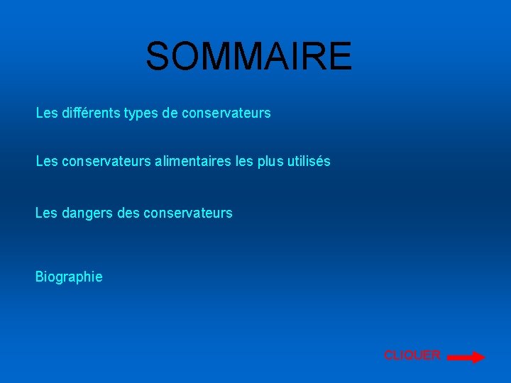 Les conservateurs alimentaires Par Sverine HERISSE BIO 2