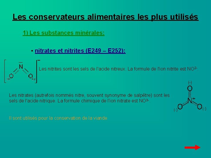 Les conservateurs alimentaires Par Sverine HERISSE BIO 2