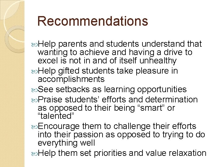 Social and Emotional Needs of Gifted Learners What