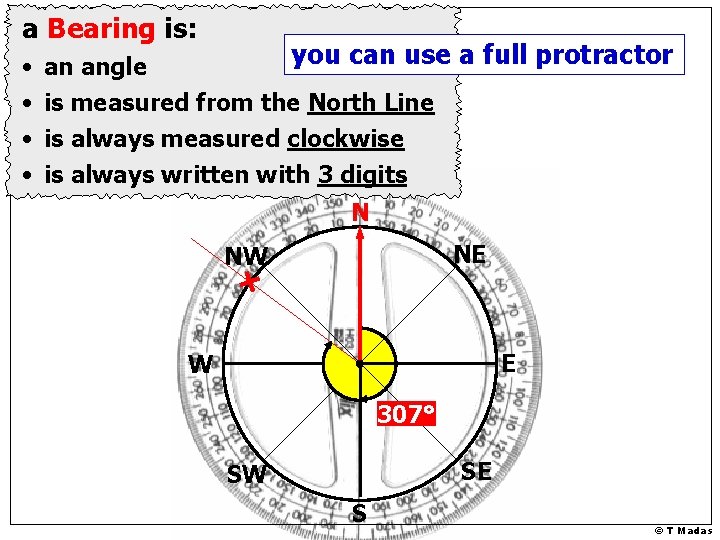 T Madas a Bearing is an angle is