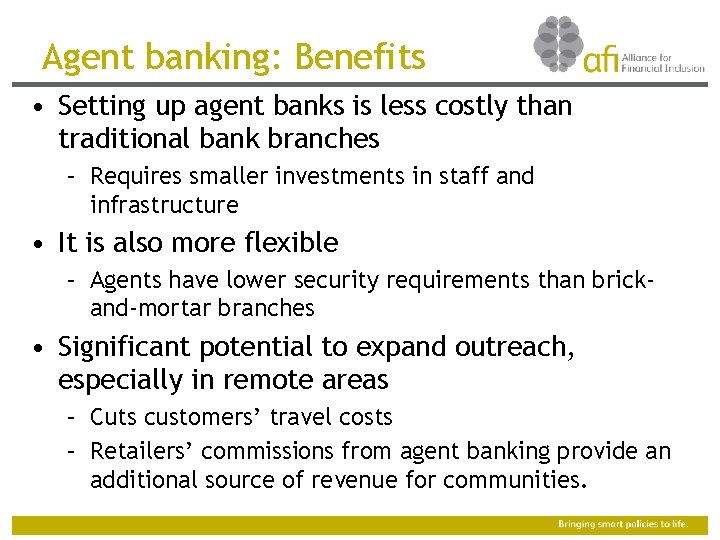 Bringing Smart Policies to Life The basics Agent