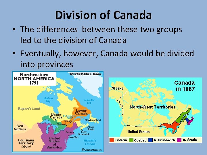 Canadian History How did the French and English