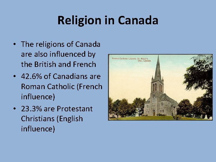 Canadian History How did the French and English