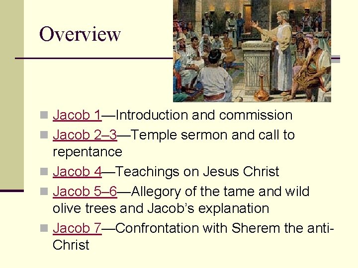 Seek Ye for the Kingdom of God Jacob
