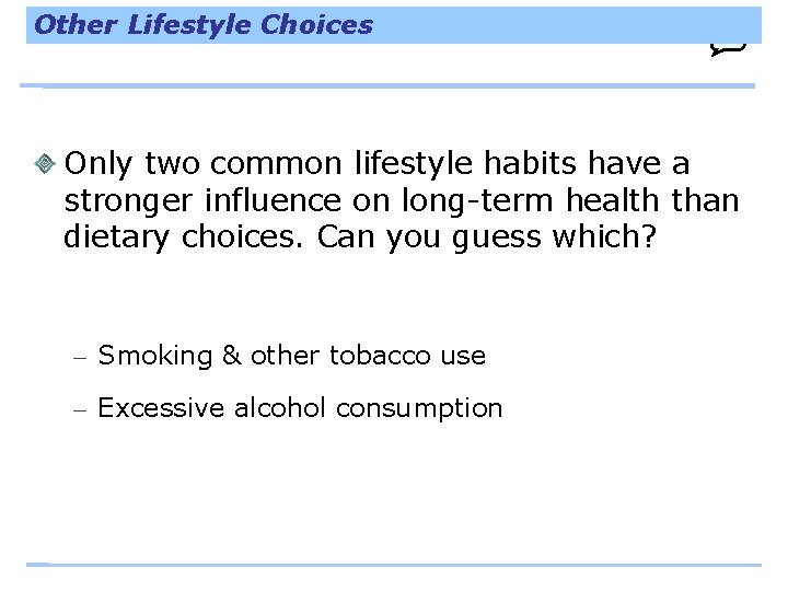 Chapter 1 Food Choices and Health Power Point