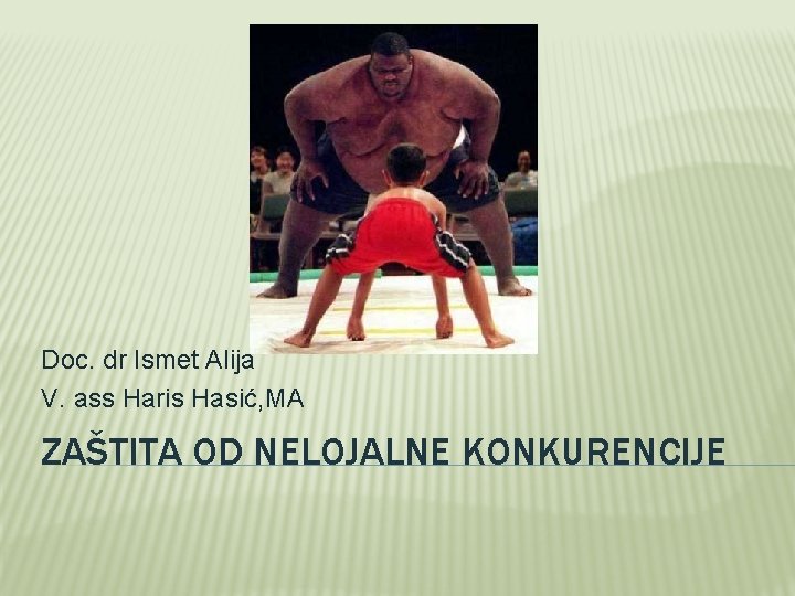 Doc dr Ismet Alija V ass Haris Hasi