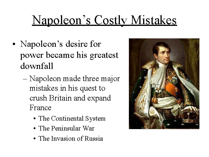 Section 3 Napoleon Forges an Empire Napoleon Seizes