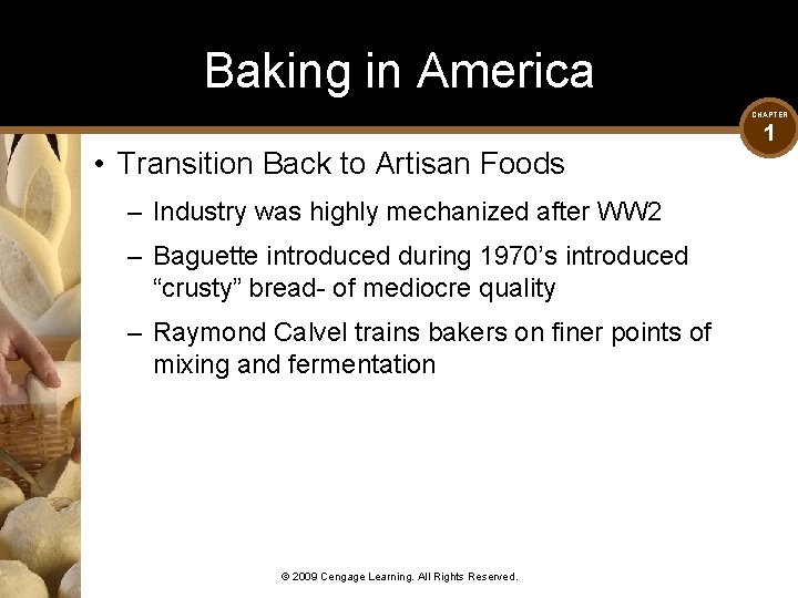 Chapter 1 Bread and Pastry A Historical Perspective