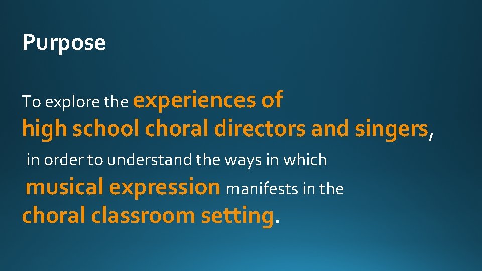 Musical Expression in the High School Choral Classroom