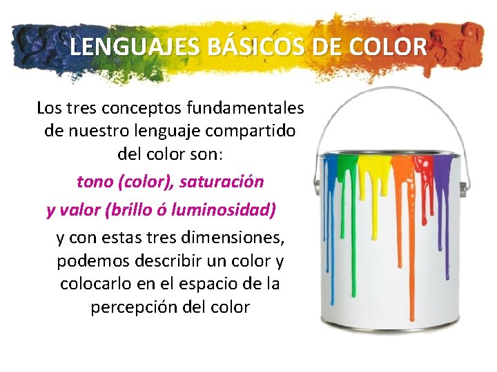 EL COLOR color El sentimiento del color es