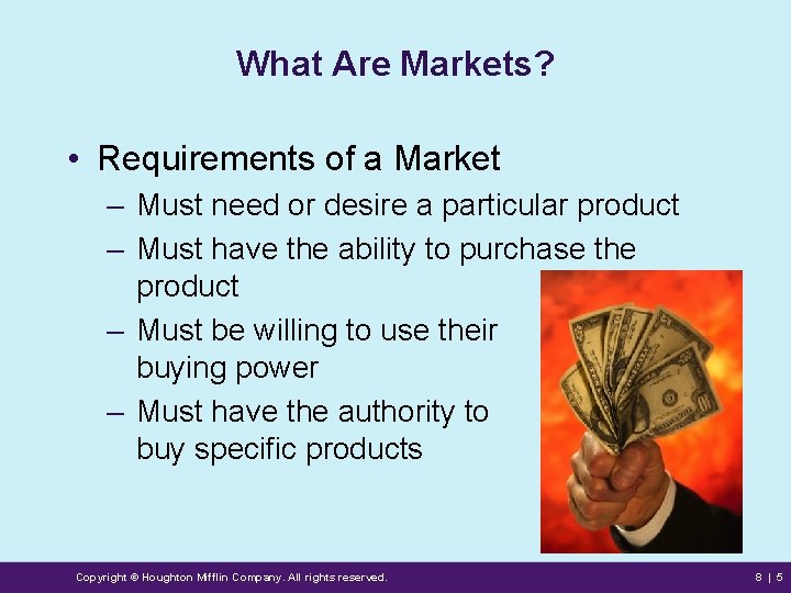 Part Four Target Markets and Customer Behavior 8