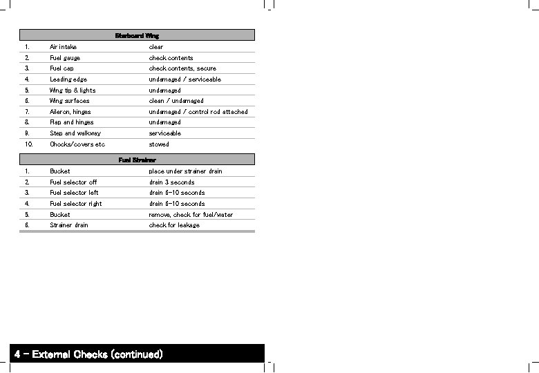 IFR Checklist GBOGO Piper PA 32 R301 T
