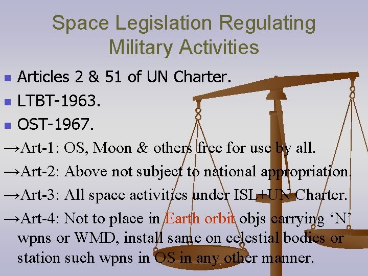 Examining Space Law its Implications Wg Cdr KK