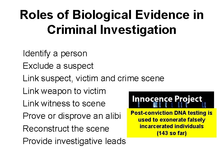 Forensic DNA Typing and Prospects for Biometrics Dr