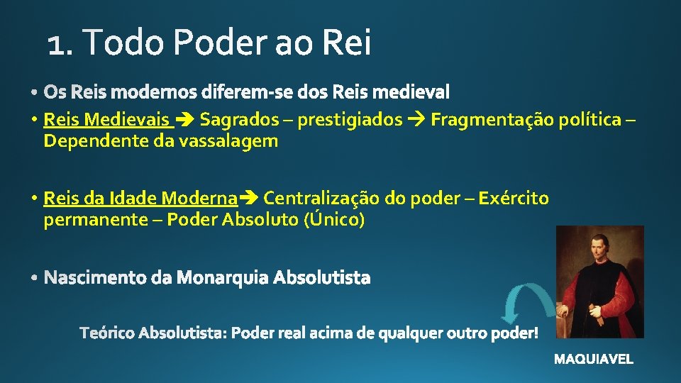 O absolutismo em marcha Reis Medievais Sagrados prestigiados