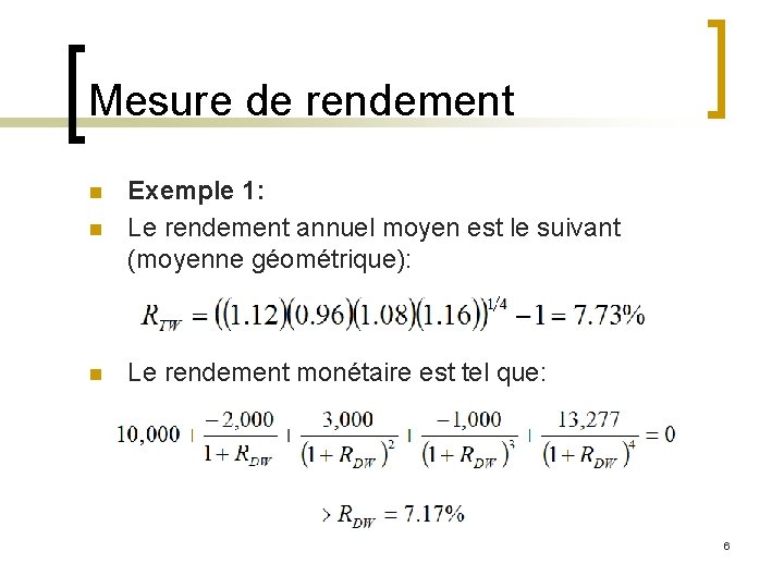 Gestion du portefeuille 08 B Performance Portefeuille Universit