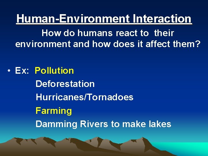 UNIT 1 Texas Geography Understanding the physical and