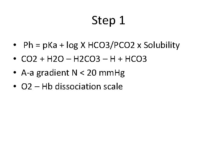 Blood gas and acid base evaluation Chapter 20