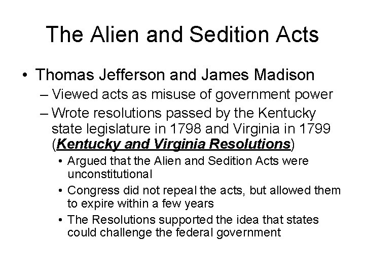 Chapter 7 Section 4 John Adamss Presidency The