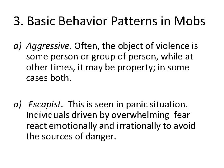 Chapter 16 PREVENTION AND CONTROL OF MOBS AND
