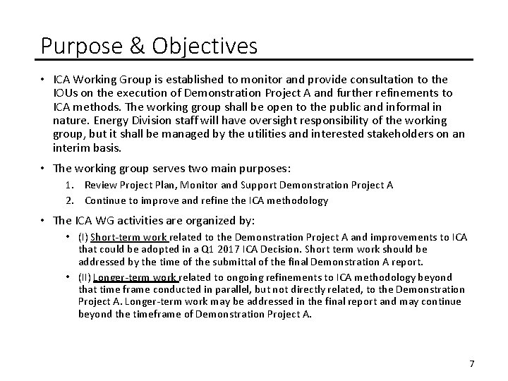 Integration Capacity Analysis Locational Net Benefits Analysis Working