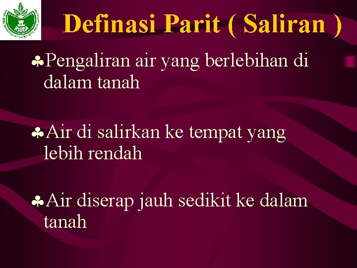 PIHAK BERKUASA KEMAJUAN PEKEBUN KECIL PERUSAHAAN GETAH KEMENTERIAN