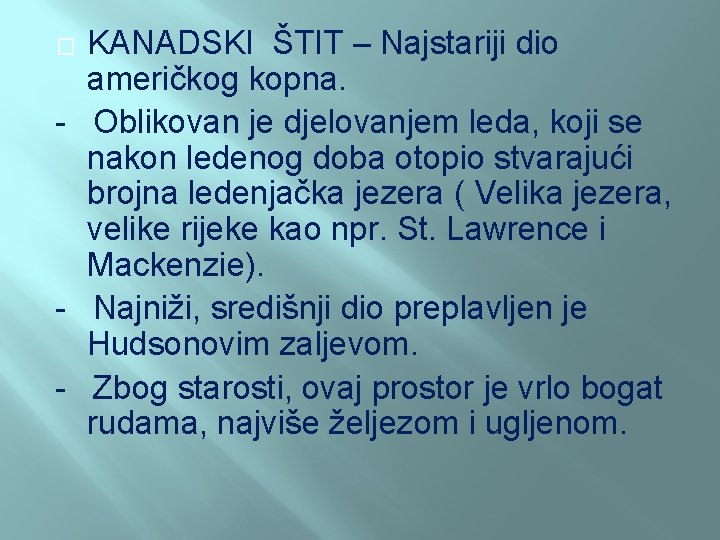 GEOGRAFIJA RELJEF I VODE AMERIKE BY FANI TAFRA