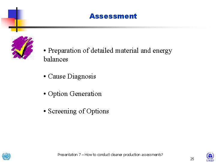 How to conduct cleaner production assessments Presentation 7