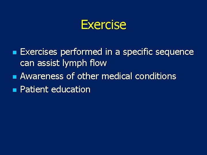 Lymphatic Disorders References Therapeutic Exercise Foundations and ...