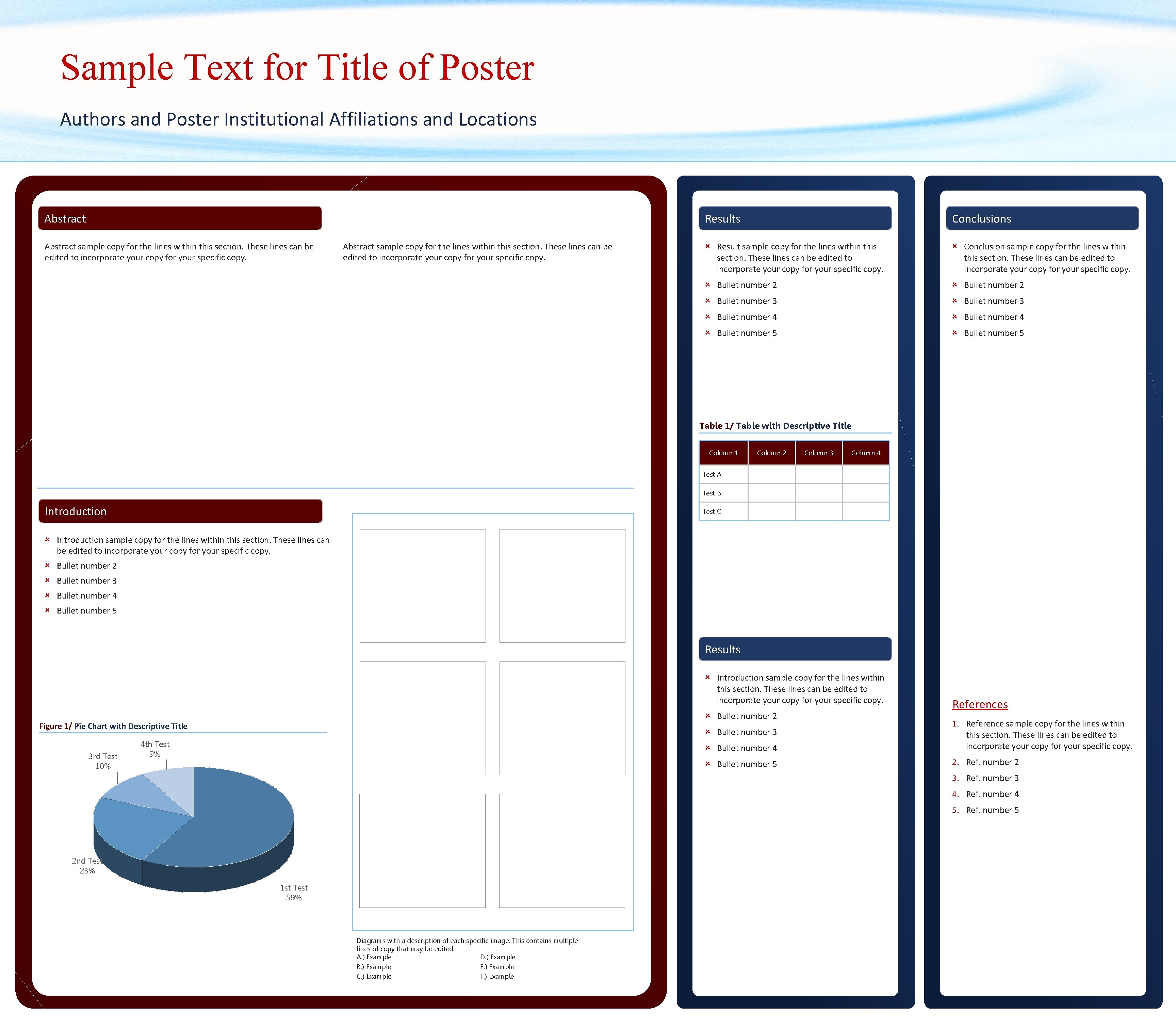 Sample Text for Title of Poster Authors and