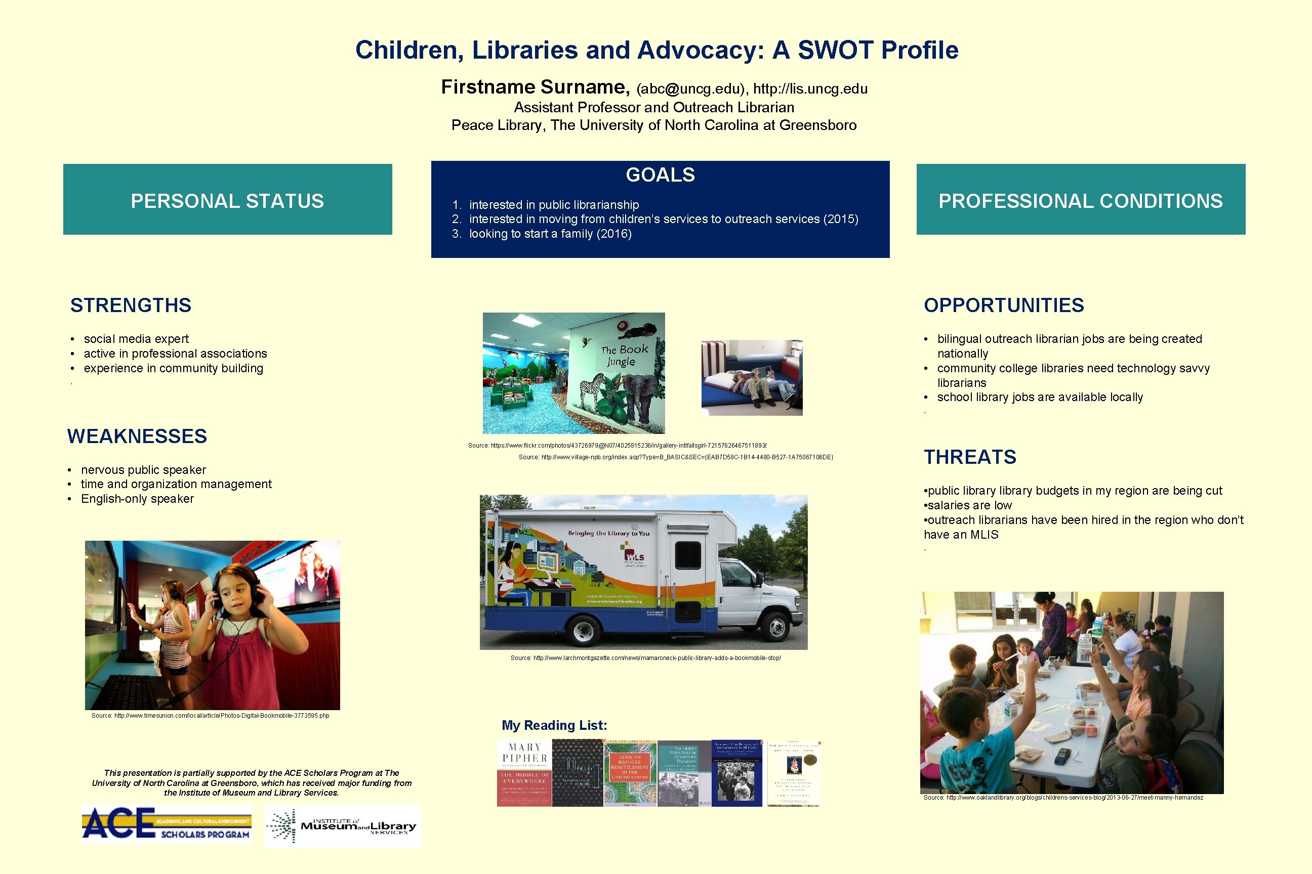 Children Libraries and Advocacy A SWOT Profile Firstname