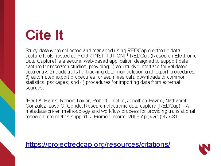 REDCap Basics Michael Gleason Ph D Research Information