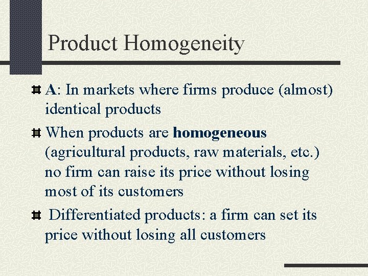 Profit Maximization Profits The objectives of the firm