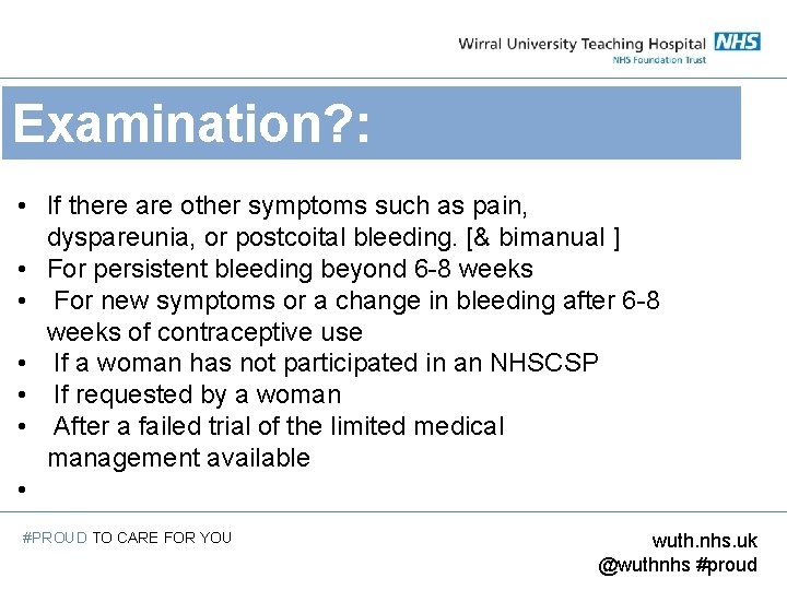 Management of Abnormal Bleeding in Young Women Mr