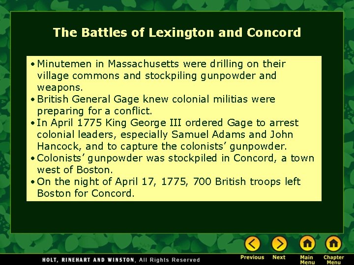 Chapter 4 The Revolutionary Era Section Notes Video