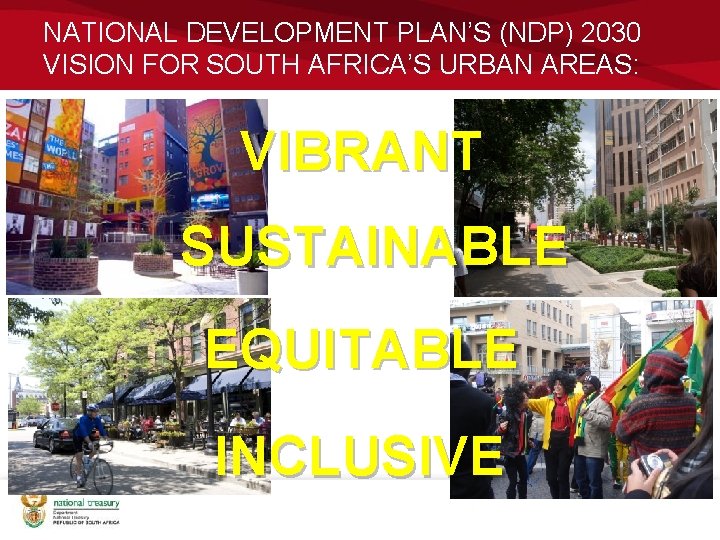 NATIONAL TREASURY NEIGHBOURHOOD DEVELOPMENT PROGRAMME A Sustainable ...