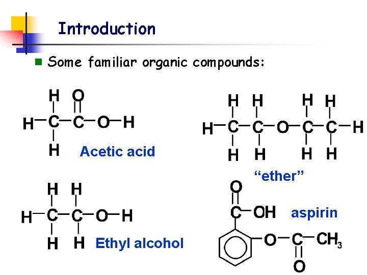 Fundamental organic chemistry Organic Chemistry n Introduction n