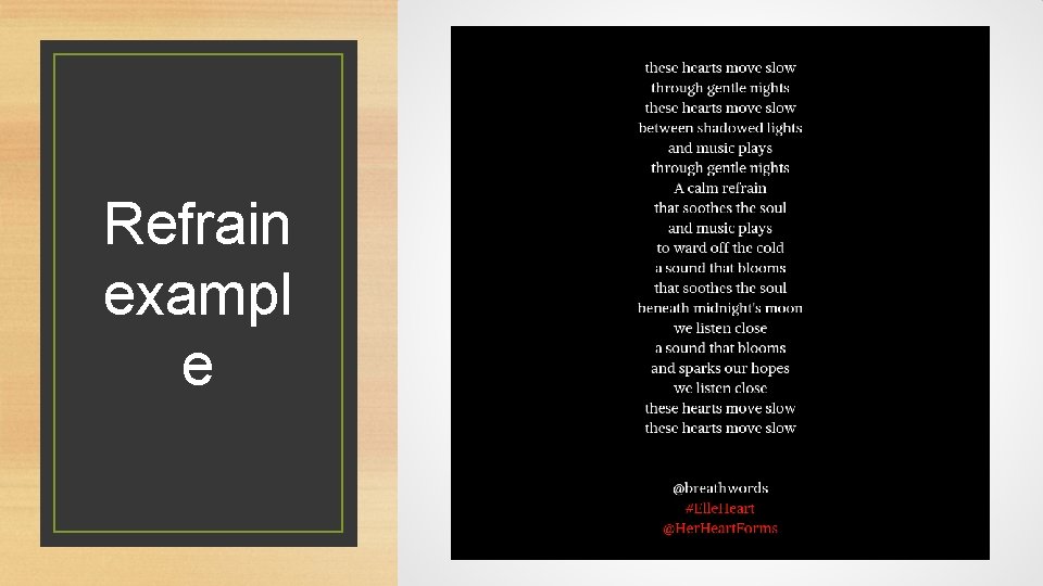 Unit Poetry Theme Elements of poetry Objectives Define